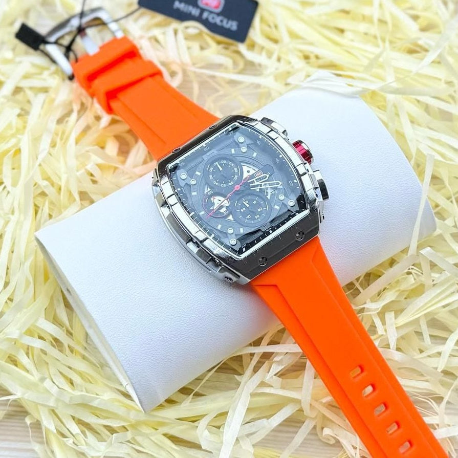 Mini Focus MF0399G Men's Silicone Strap Watch – Skmei Watches Egypt